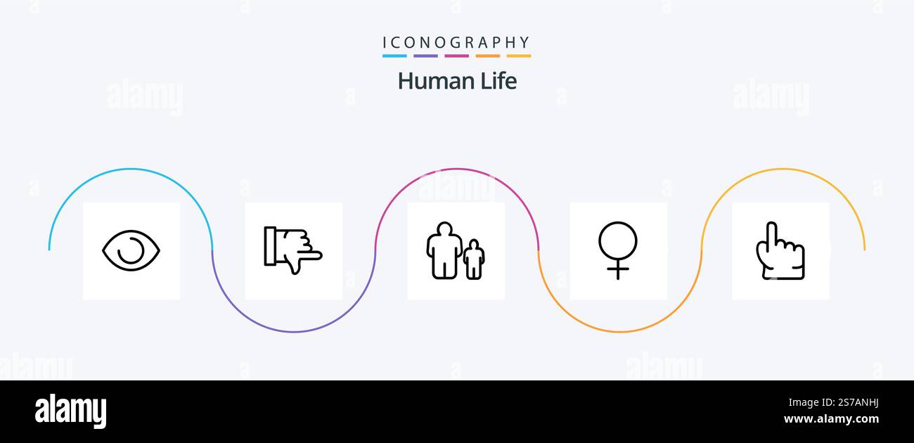 Human Line 5 Icon Pack Including touch. hand. family. finger. gender ...