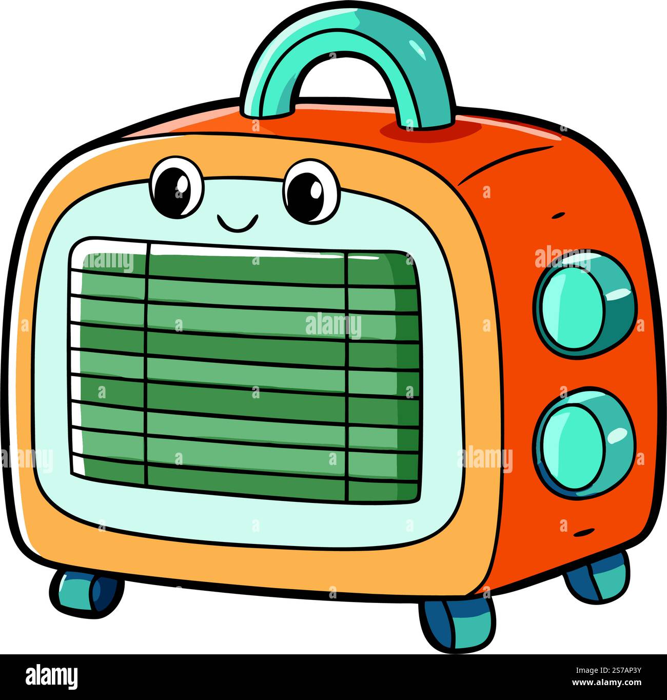 Adorable cartoon space heaters with playful designs and vibrant colors ...