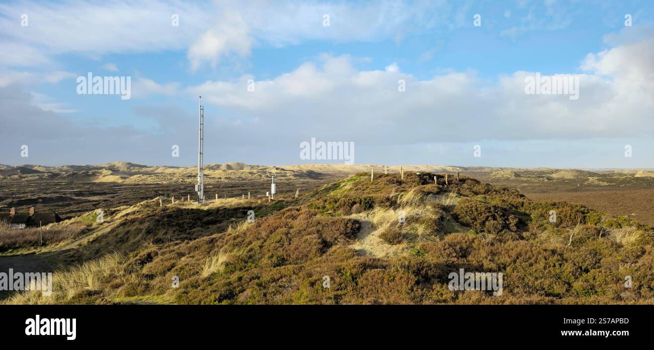Blick von der ehemaligen Wetterstation des DWD in List auf Sylt 09.01. ...
