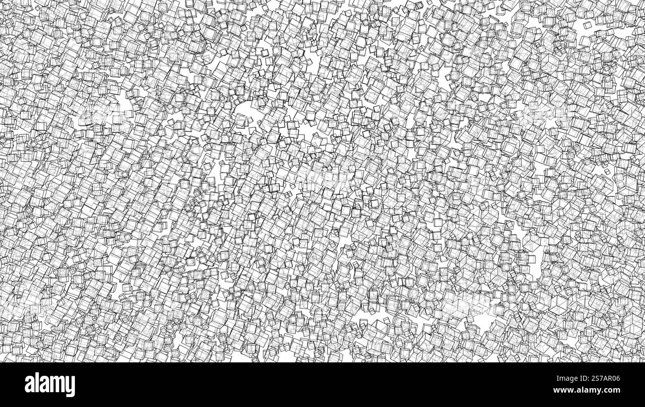 Wireframe Boxes. Sketch style Stock Vector Image & Art - Alamy