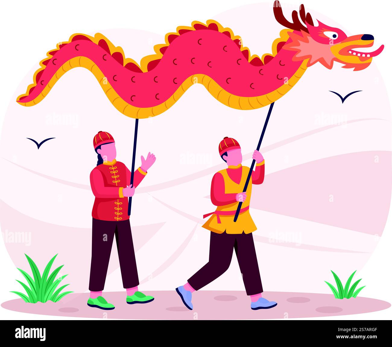 Chinese cultural performances Stock Vector Images - Alamy