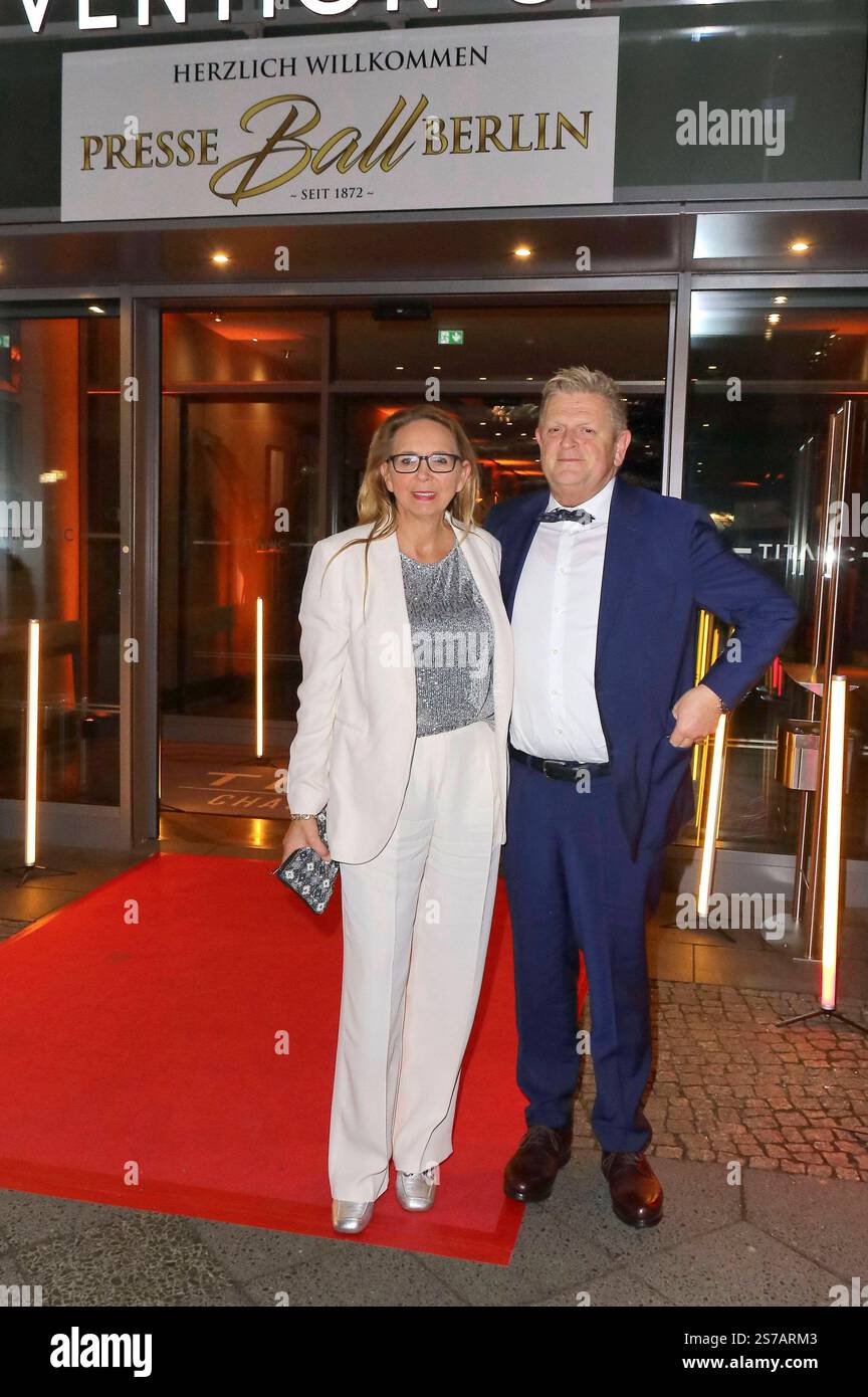 Barbara Slowik Meisel mit Ehemann Christian Meisel beim Presseball ...