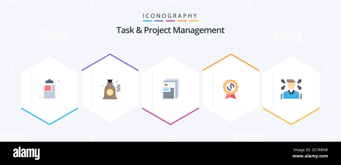 Task And Project Management 25 Flat icon pack including profile ...