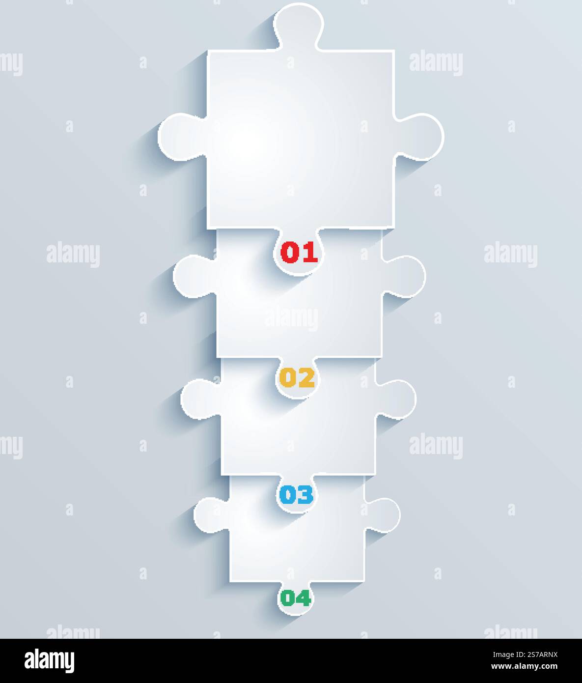 Parts of paper puzzles. Business concept, template, layout Stock Vector ...