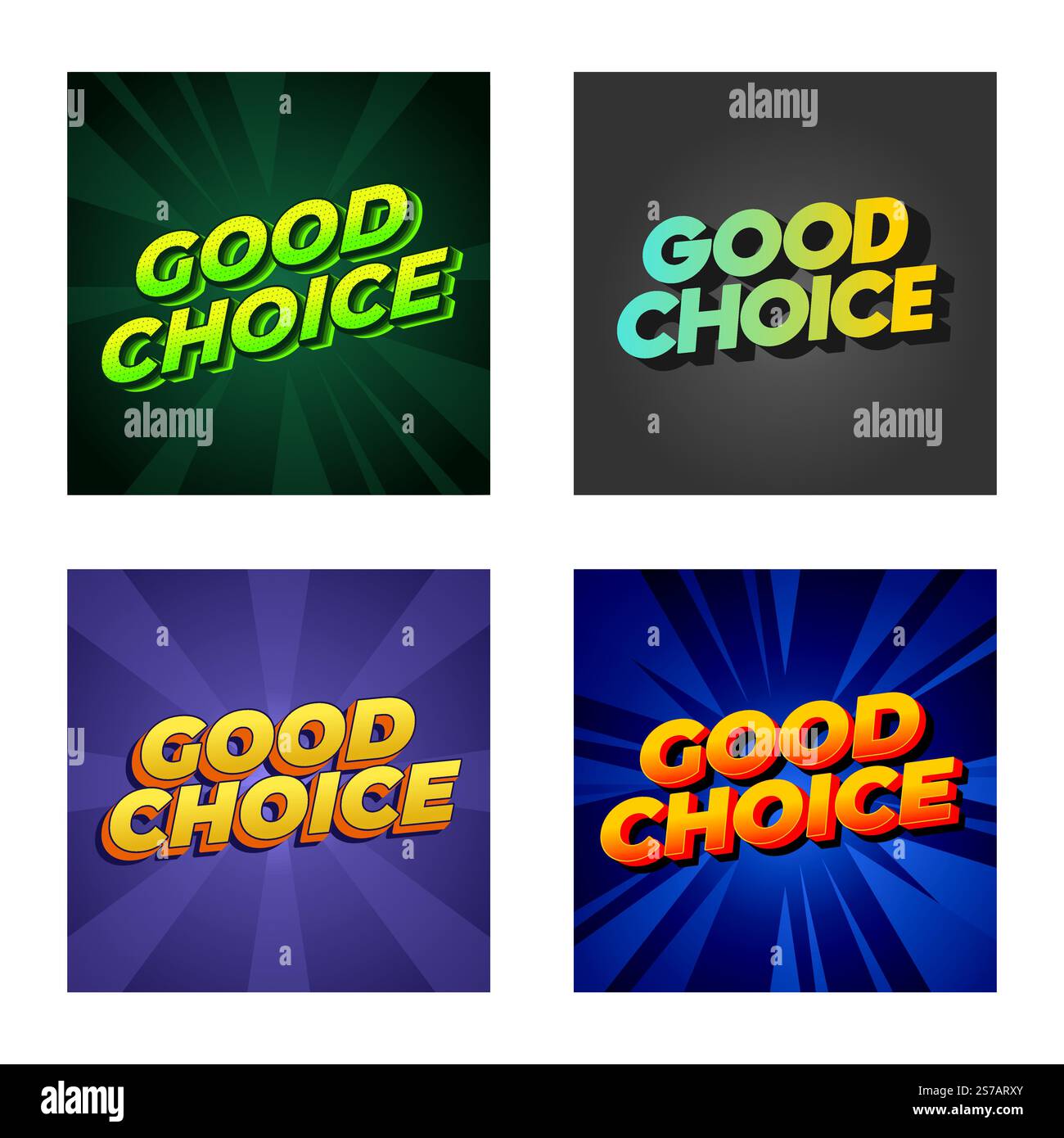 Good choice. text effect design for social media ads purpose Stock ...