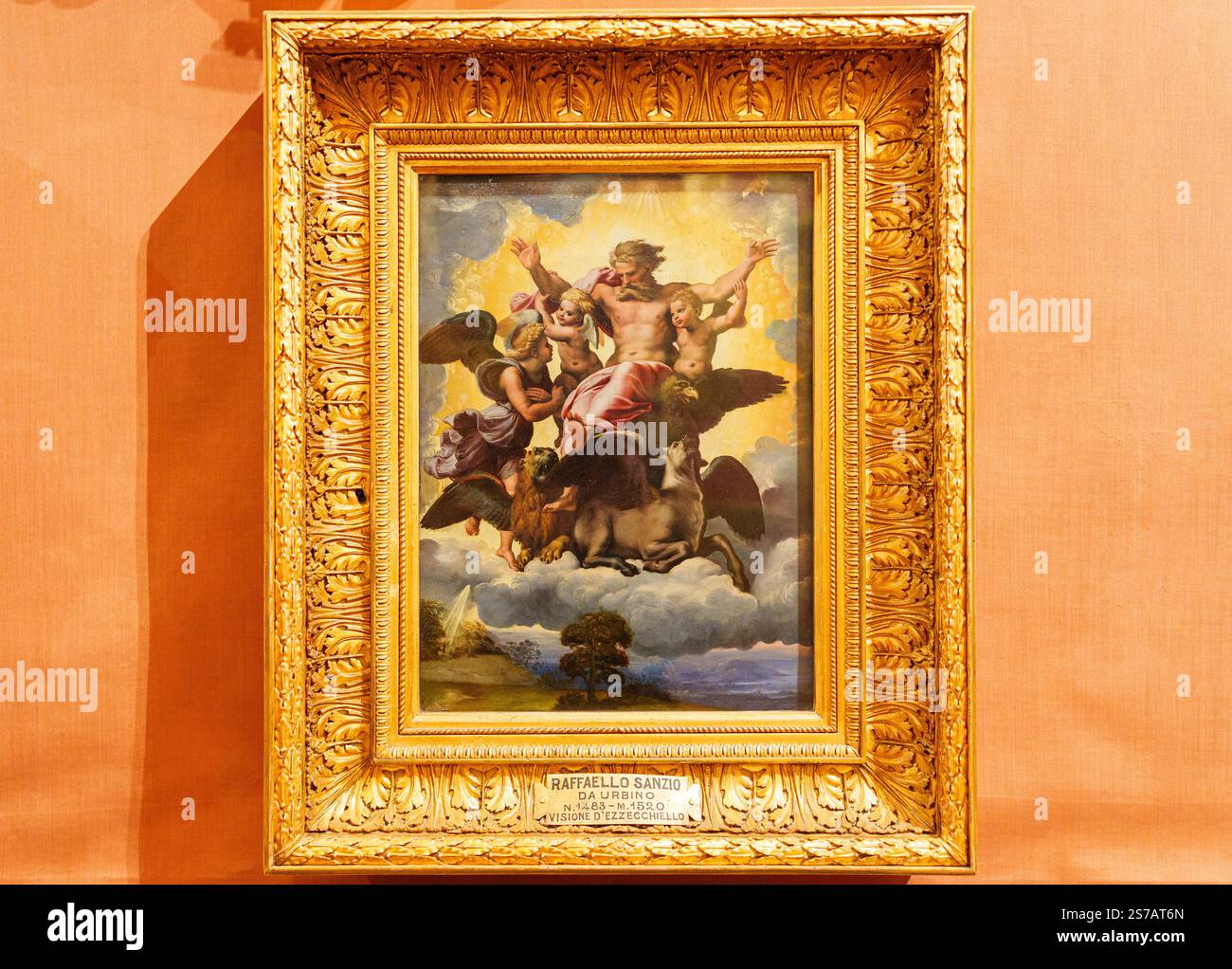 Florence, Italy, January 4, 2024: Vision of Ezekiel. Raphael Stock ...