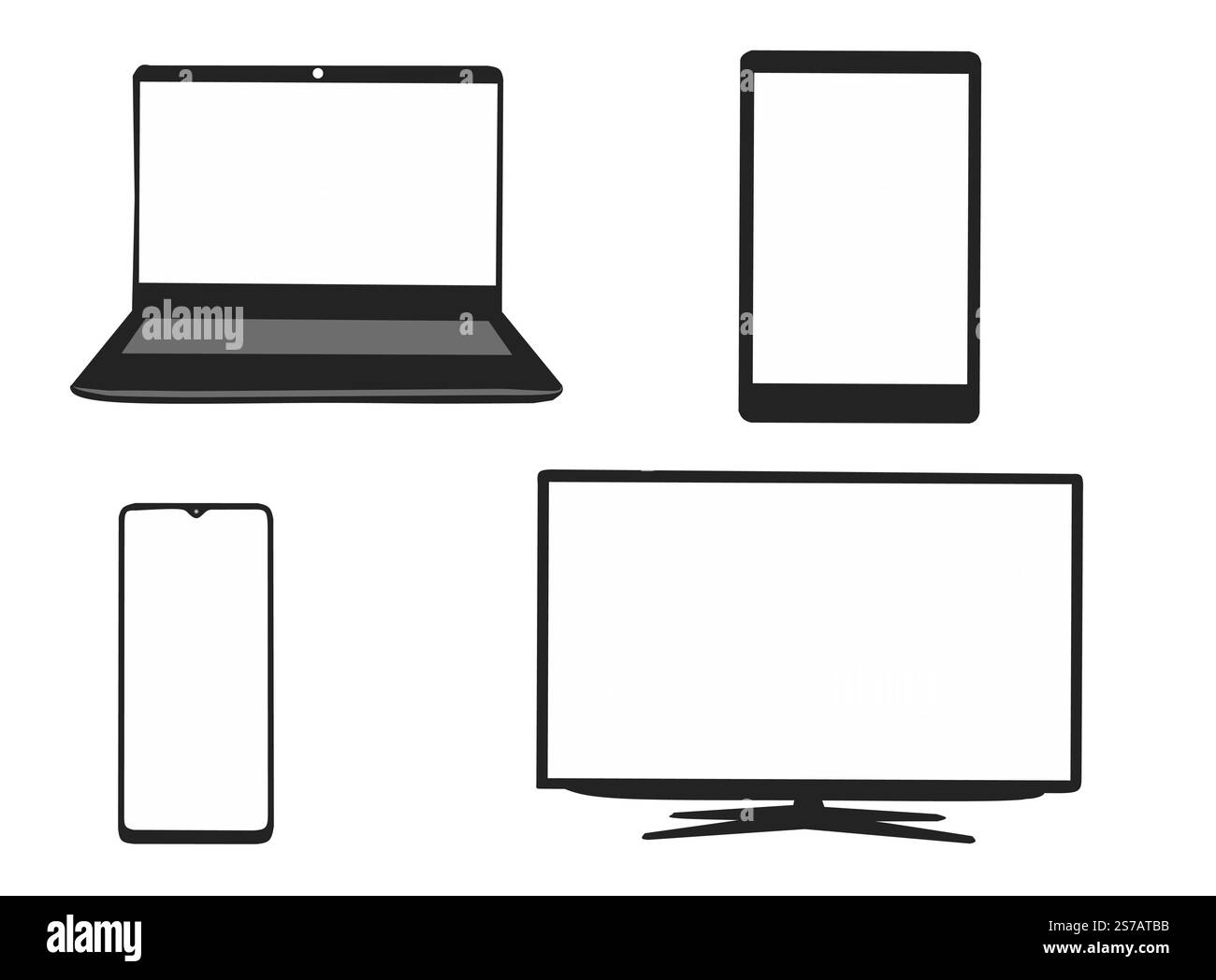Technology device for advertisement and design business Stock Vector ...