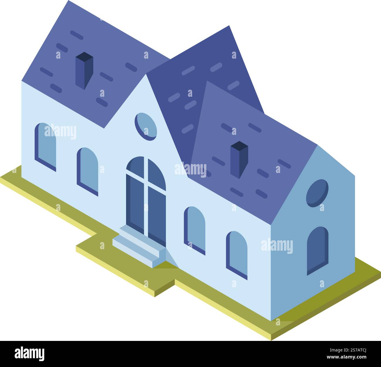 Windows and chimneys Cut Out Stock Images & Pictures - Alamy
