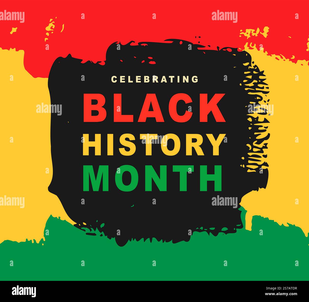 Black History Month 2025 African American Banner Stock Vector Image ...