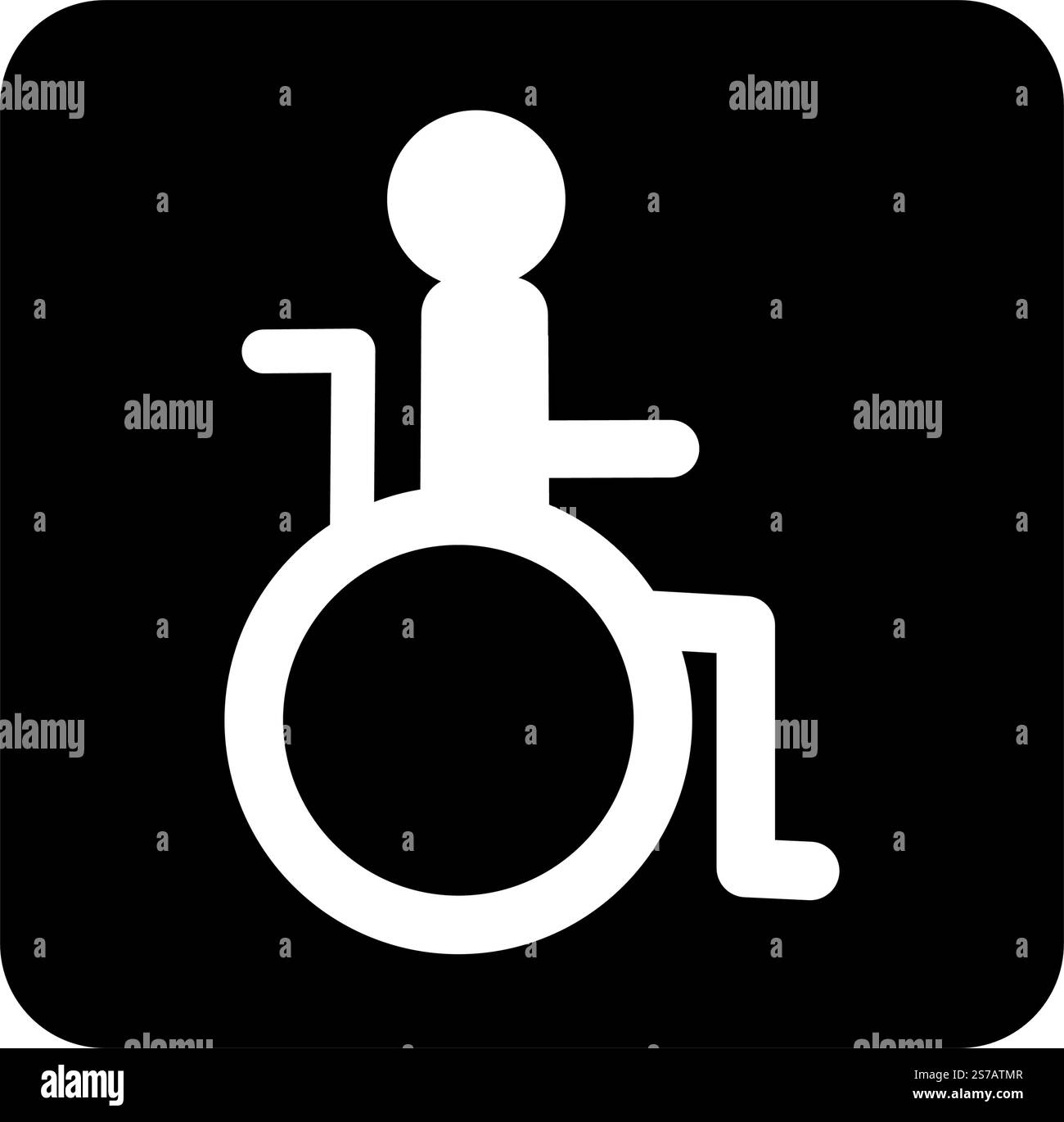 Wheelchair symbol - vector icon Stock Vector Image & Art - Alamy