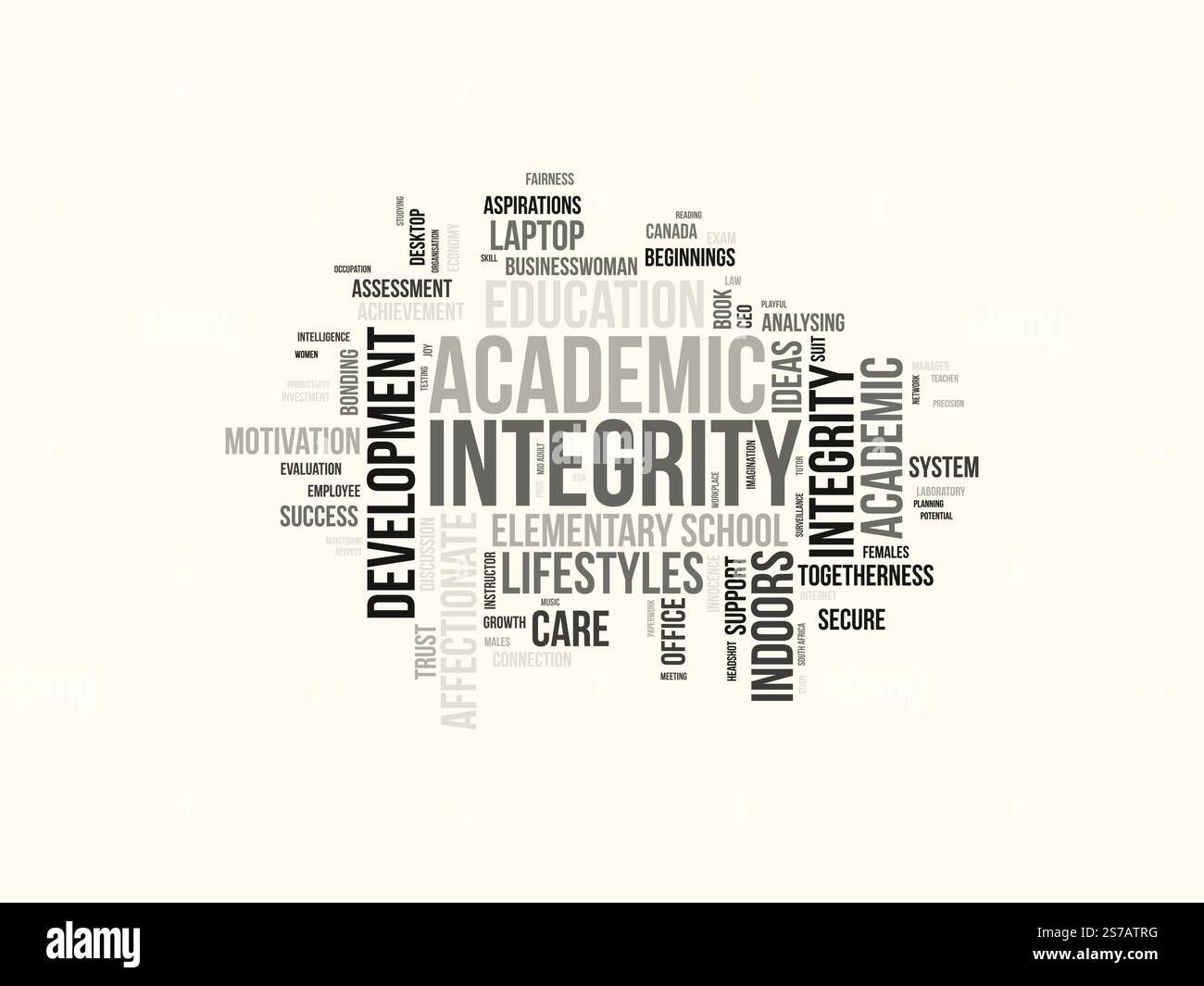 Academic Integrity word cloud template. Academic Integrity concept ...