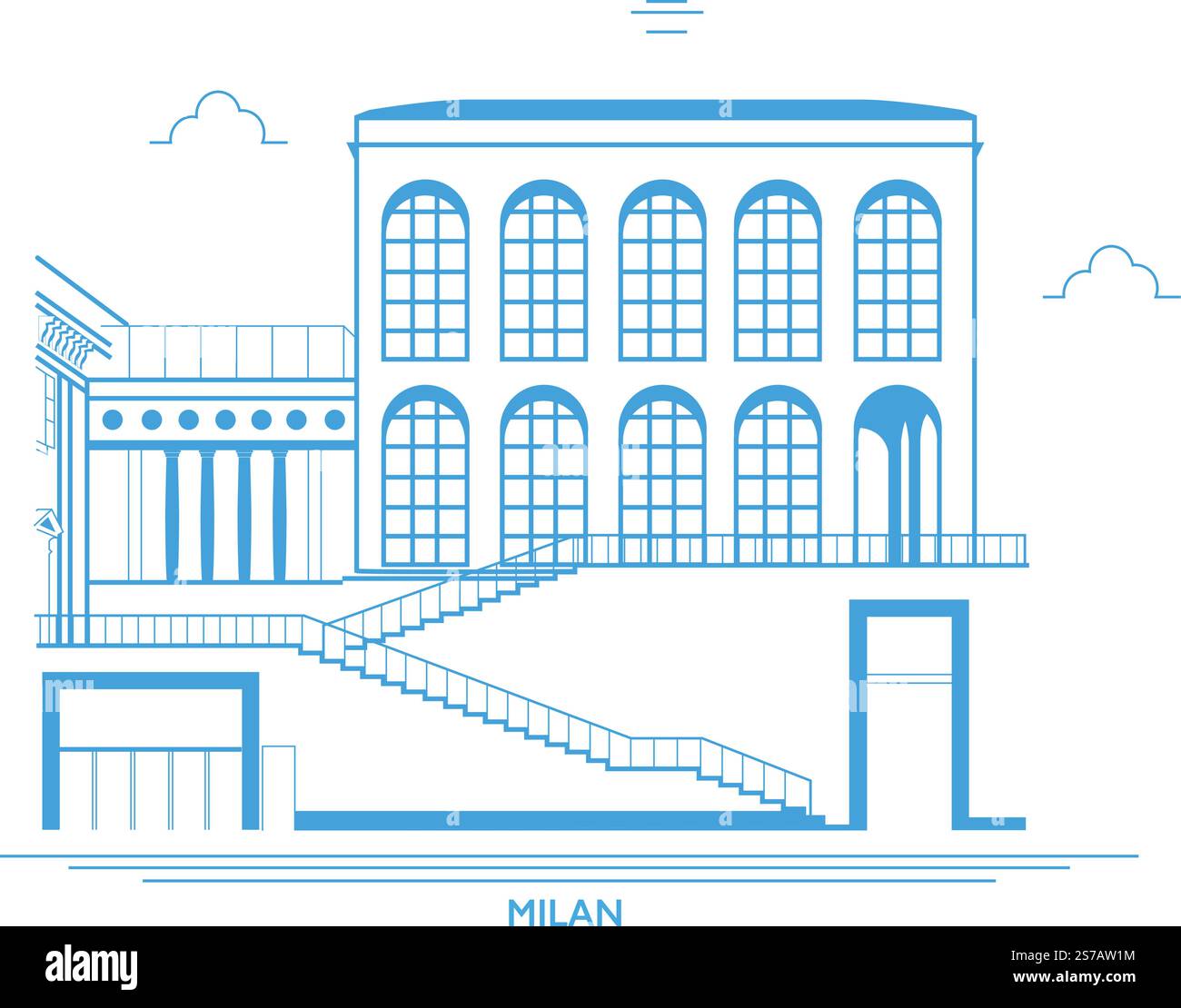 The palazzo museo Stock Vector Images - Alamy