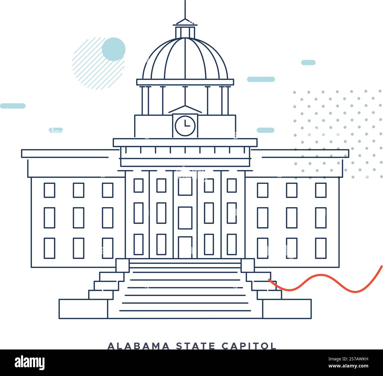 Southern usa architecture Stock Vector Images - Alamy