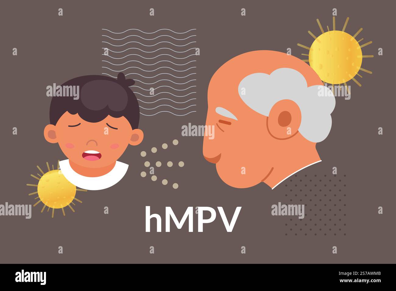 Human Metapneumovirus (HMPV) Impact for Children and Elderly - Stock ...