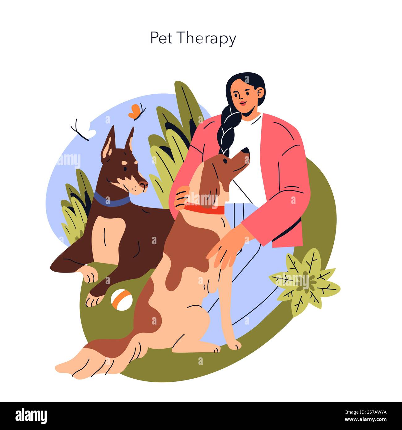 Human butterfly interaction Stock Vector Images - Alamy