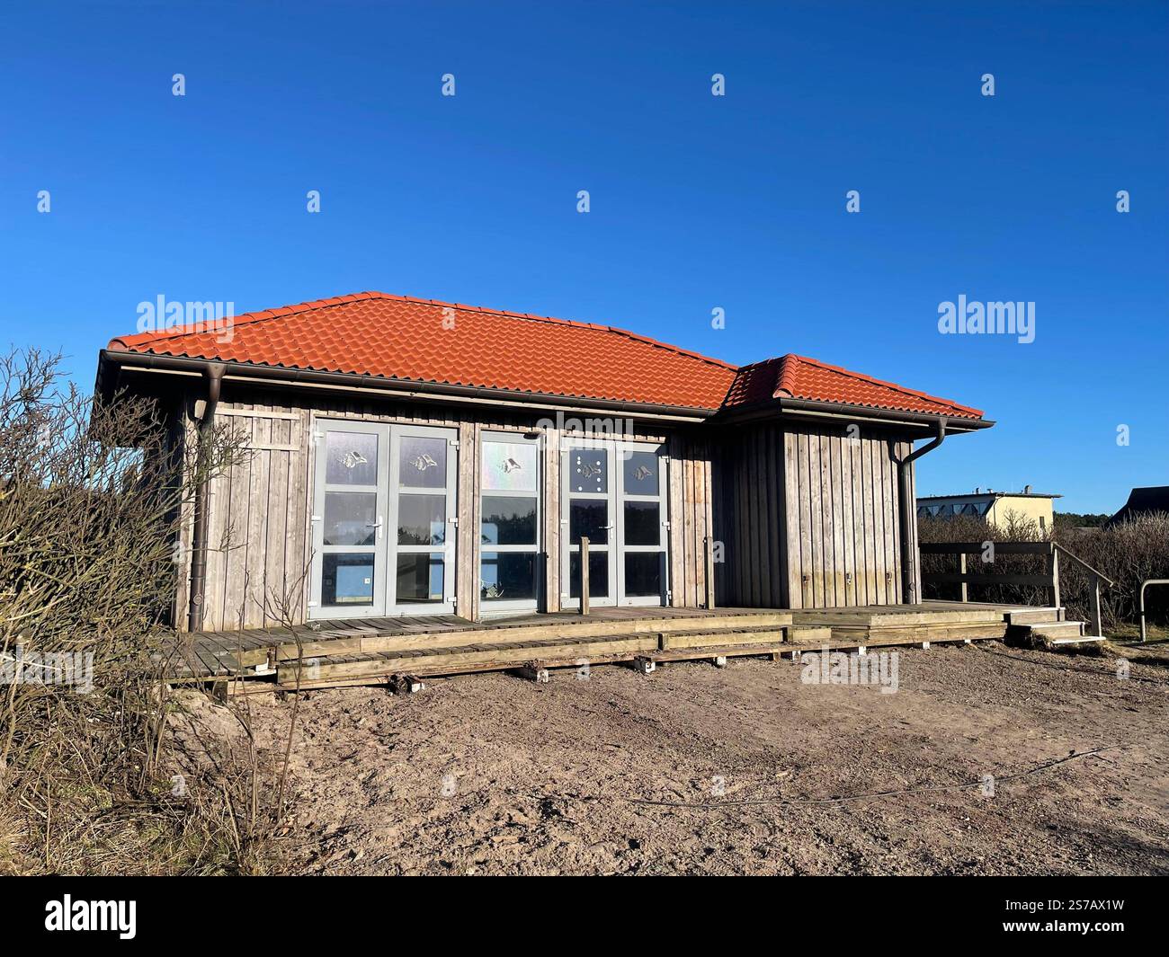 der Neubau des Restaurants Pius on the Beach in Westerland auf Sylt 10.01.25: der Neubau des ...