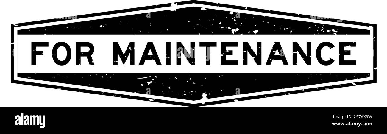 Closed for maintenance stamp Black and White Stock Photos & Images - Alamy