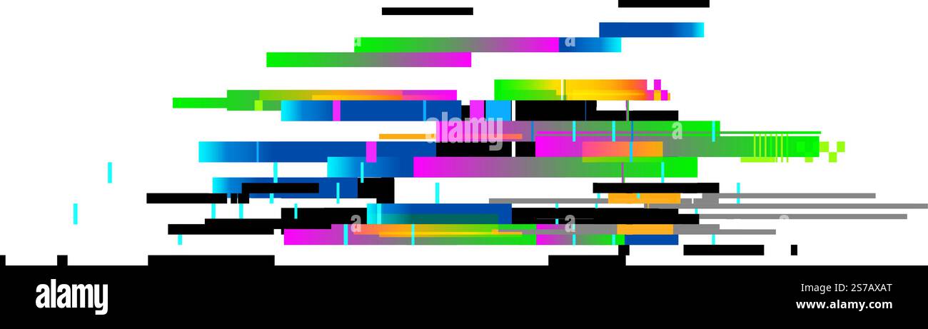 Vibrant data error futuristic sci Stock Vector Images - Alamy