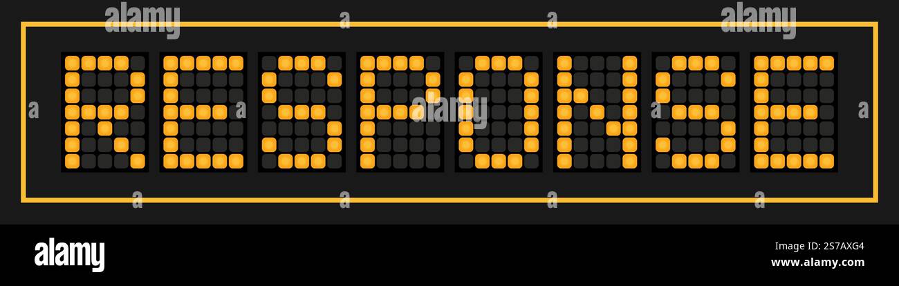 Orange color led banner in word response on black background Stock ...