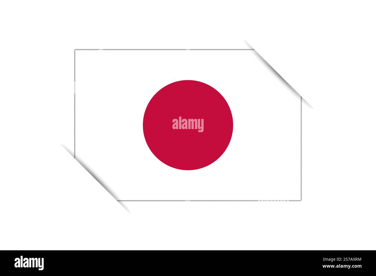 Japan flag - rectangle colorful flag representing a country cultural ...