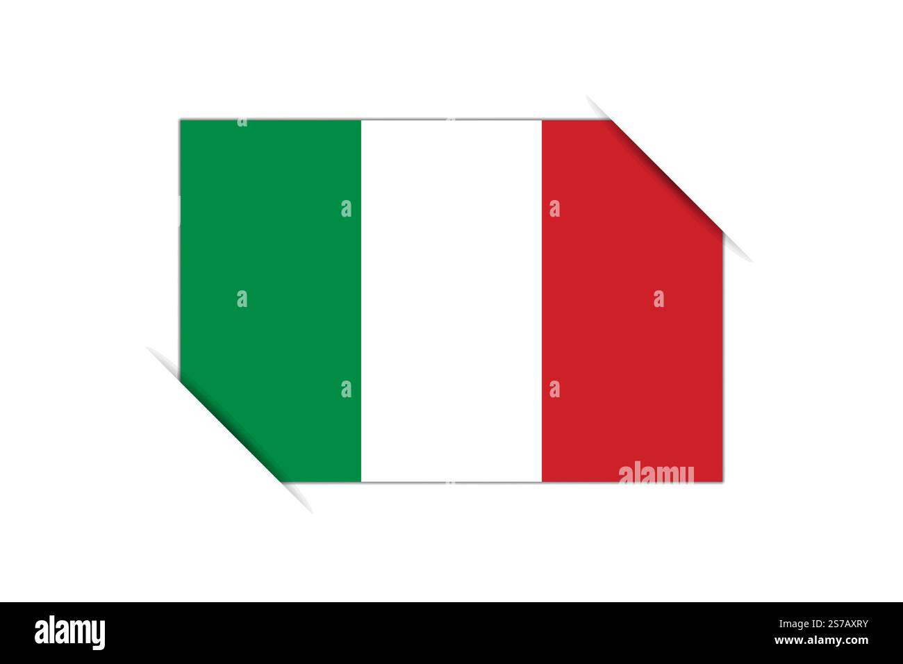 Italy flag - rectangle colorful flag representing a country cultural ...
