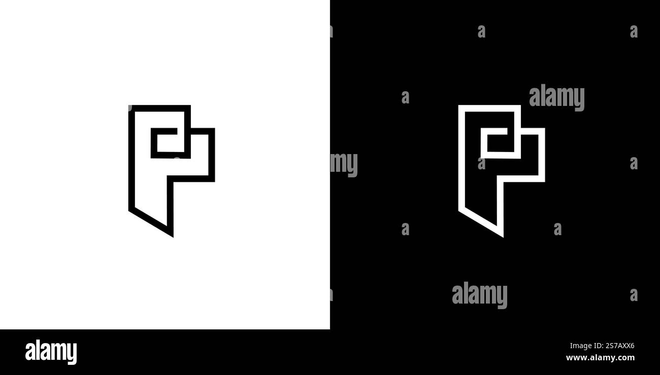 Unique and modern initial P logo design Stock Vector Image & Art - Alamy