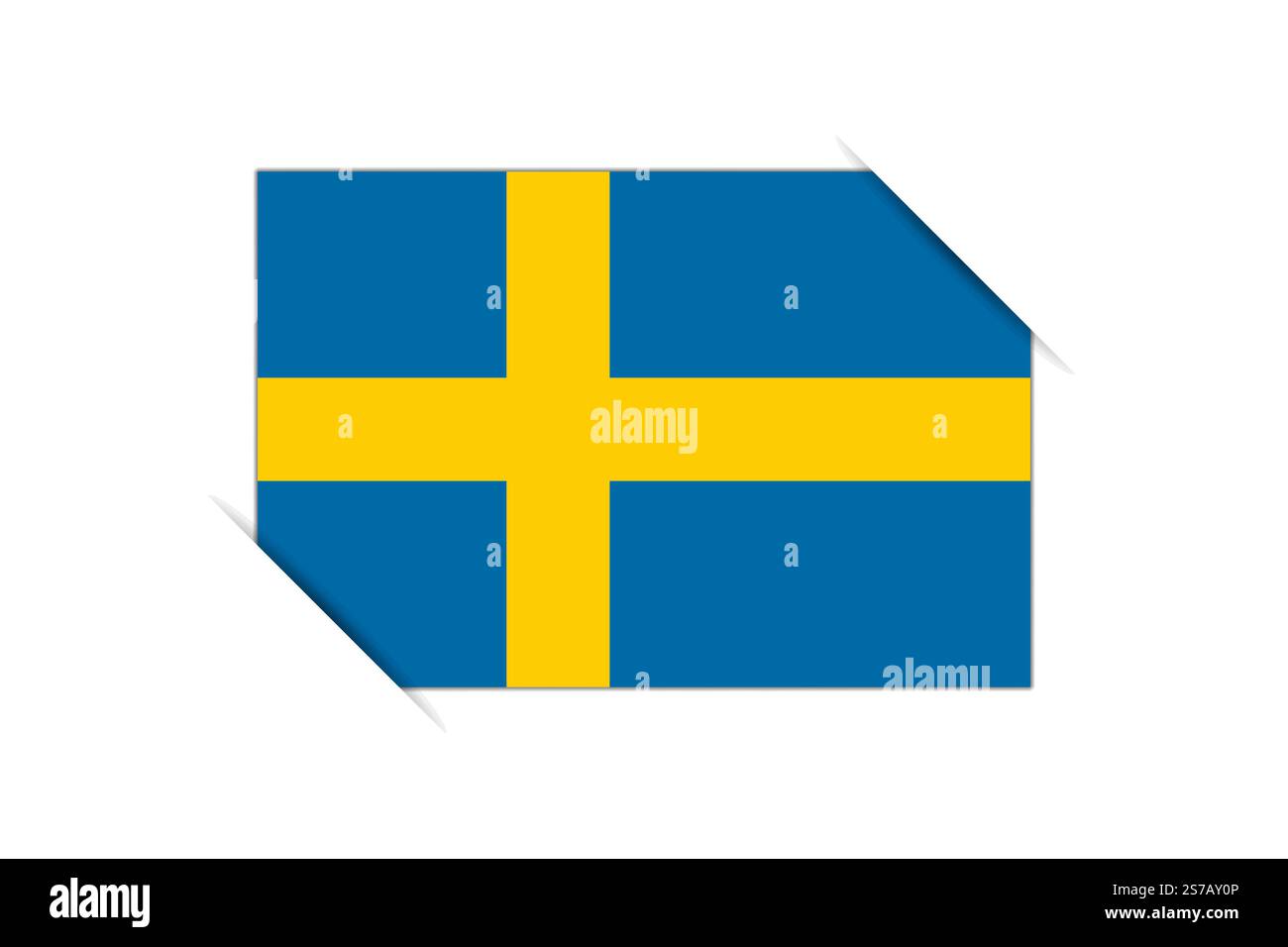 Sweden flag - rectangle colorful flag representing a country cultural ...