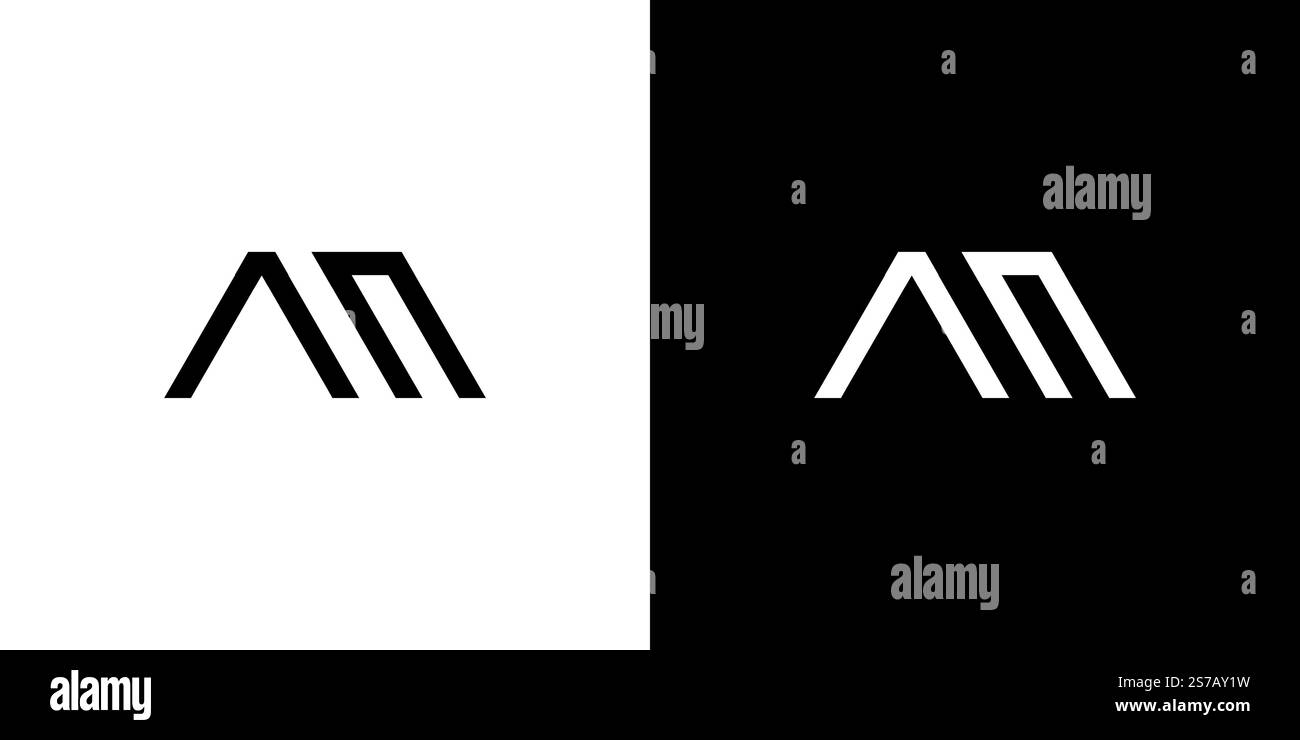 Unique and modern initial AM logo design Stock Vector Image & Art - Alamy