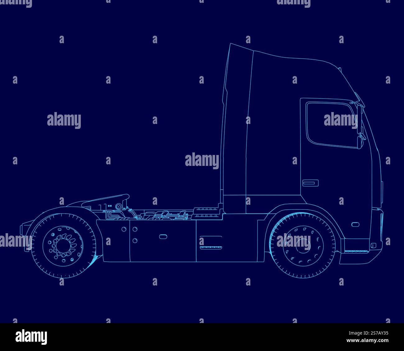 Truck outline hi-res stock photography and images - Alamy