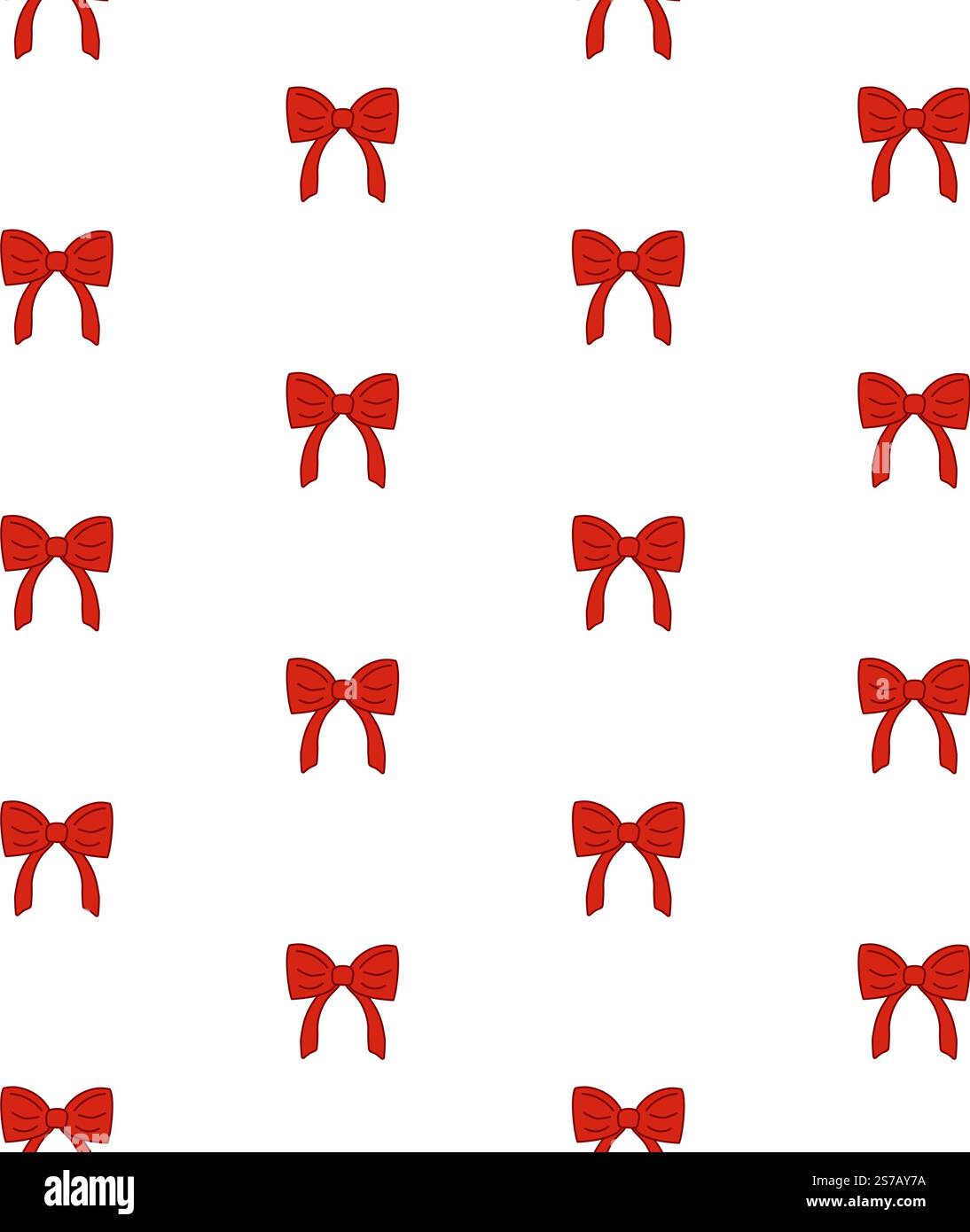 Red bow ribbons seamless Stock Vector Images - Alamy