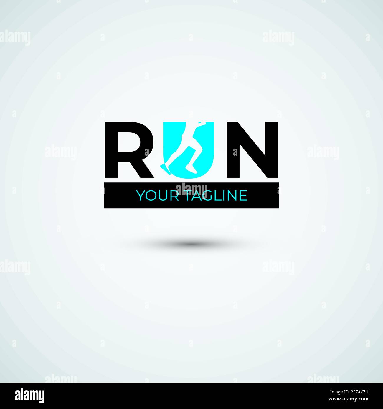 Running man logo jogging and marathon logo template design Stock Vector ...