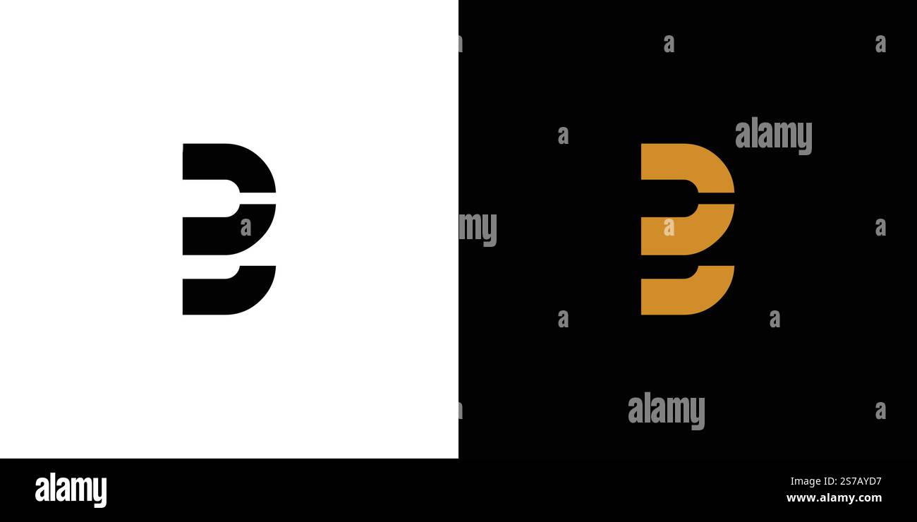 Unique and modern B logo design Stock Vector Image & Art - Alamy