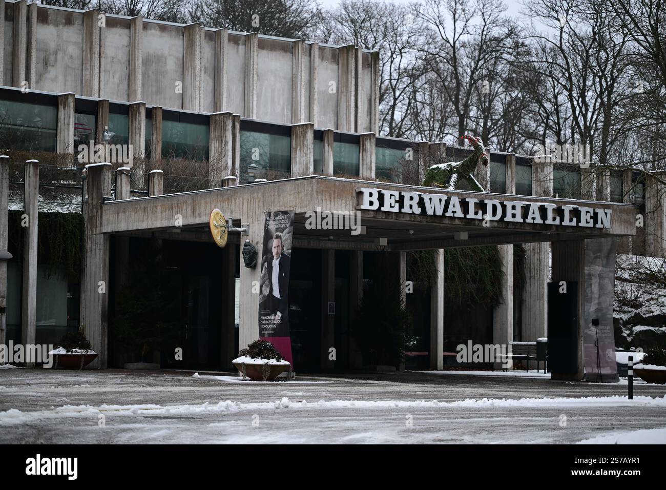 Stockholm, Uppland, Sweden. January 1 2025. Berwald Hall Stock Photo ...