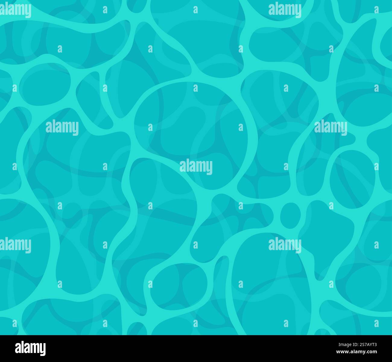 Water surface with ripple, top view textured seamless pattern. Sun ...