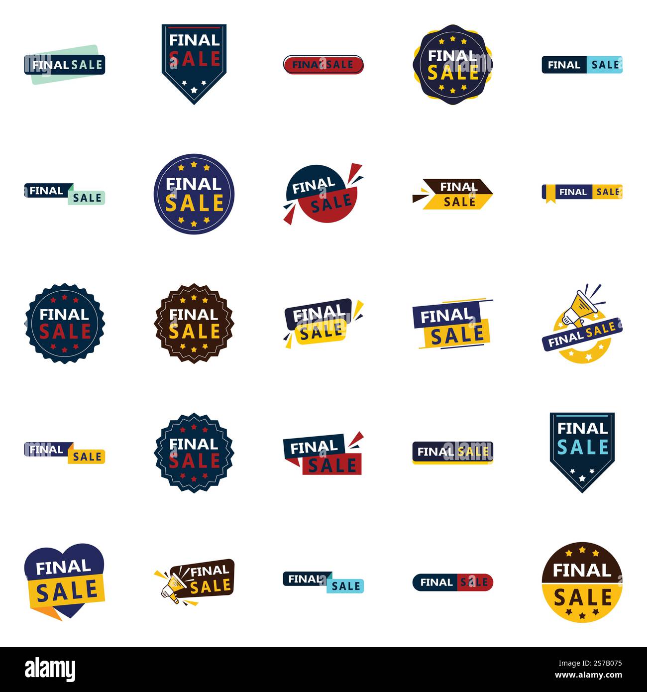 25 Stunning Final Sale Graphic Elements for Online Stores Stock Vector ...