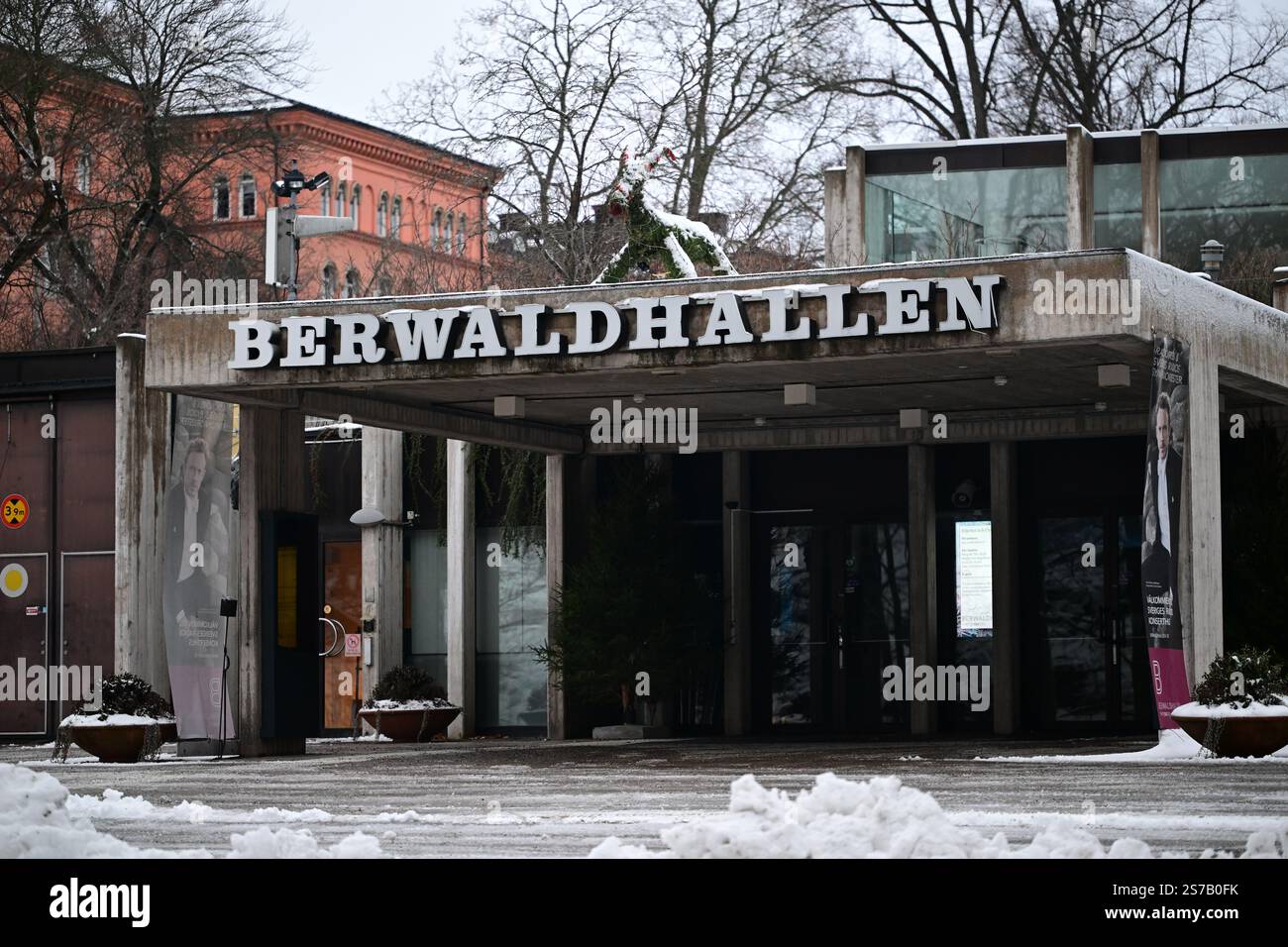 Stockholm, Uppland, Sweden. January 1 2025. Berwald Hall Stock Photo ...