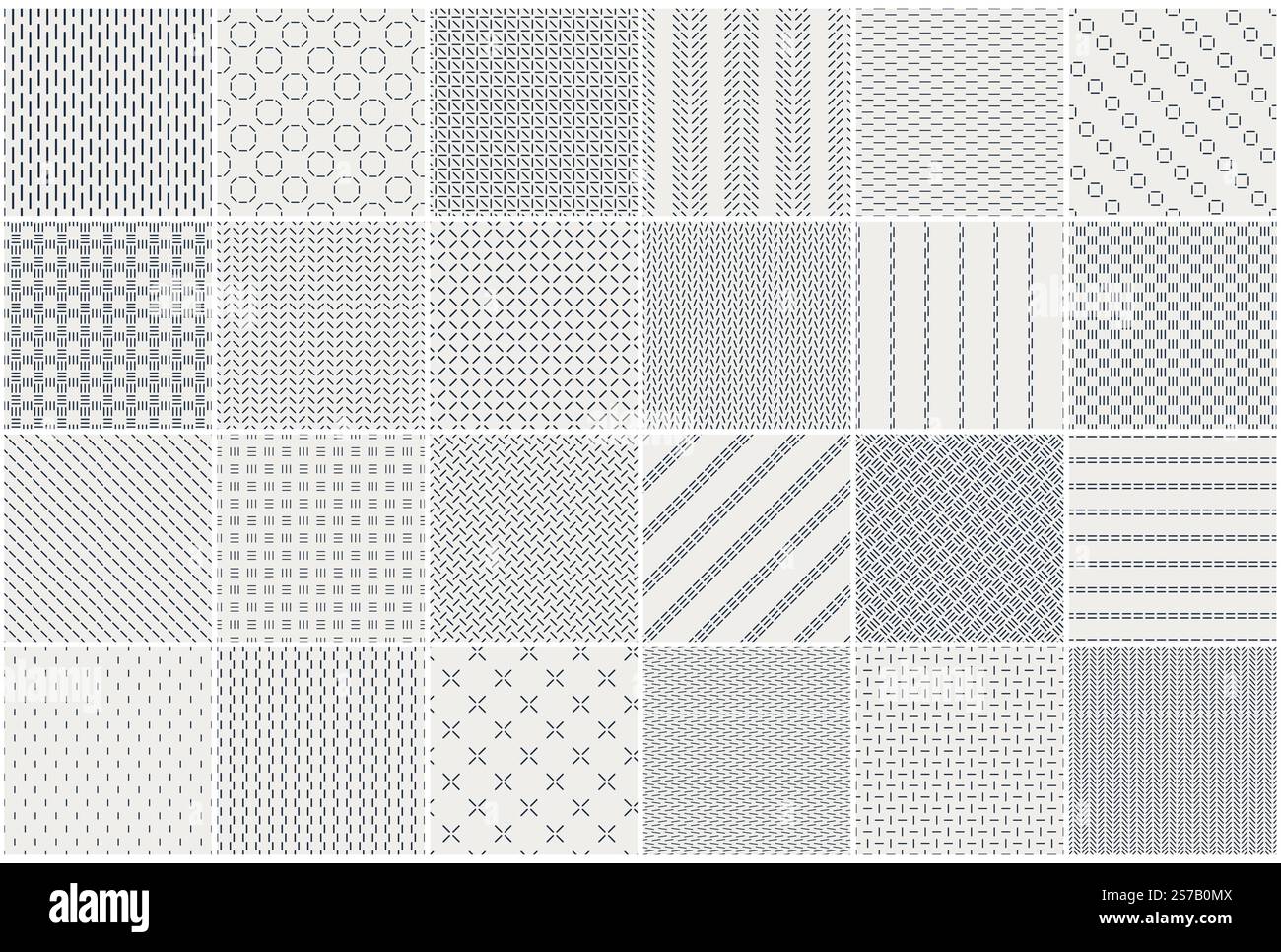 Collection of minimalistic seamless patterns. Neutral textile prints ...