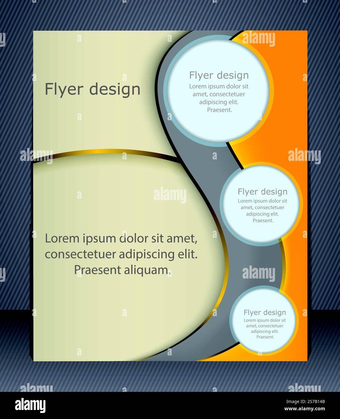Layout business brochure. Layout flyer, template, or a magazine cover ...