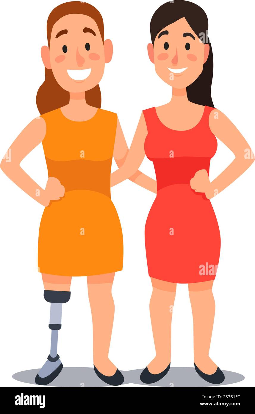 Prosthetic confidence Stock Vector Images - Alamy