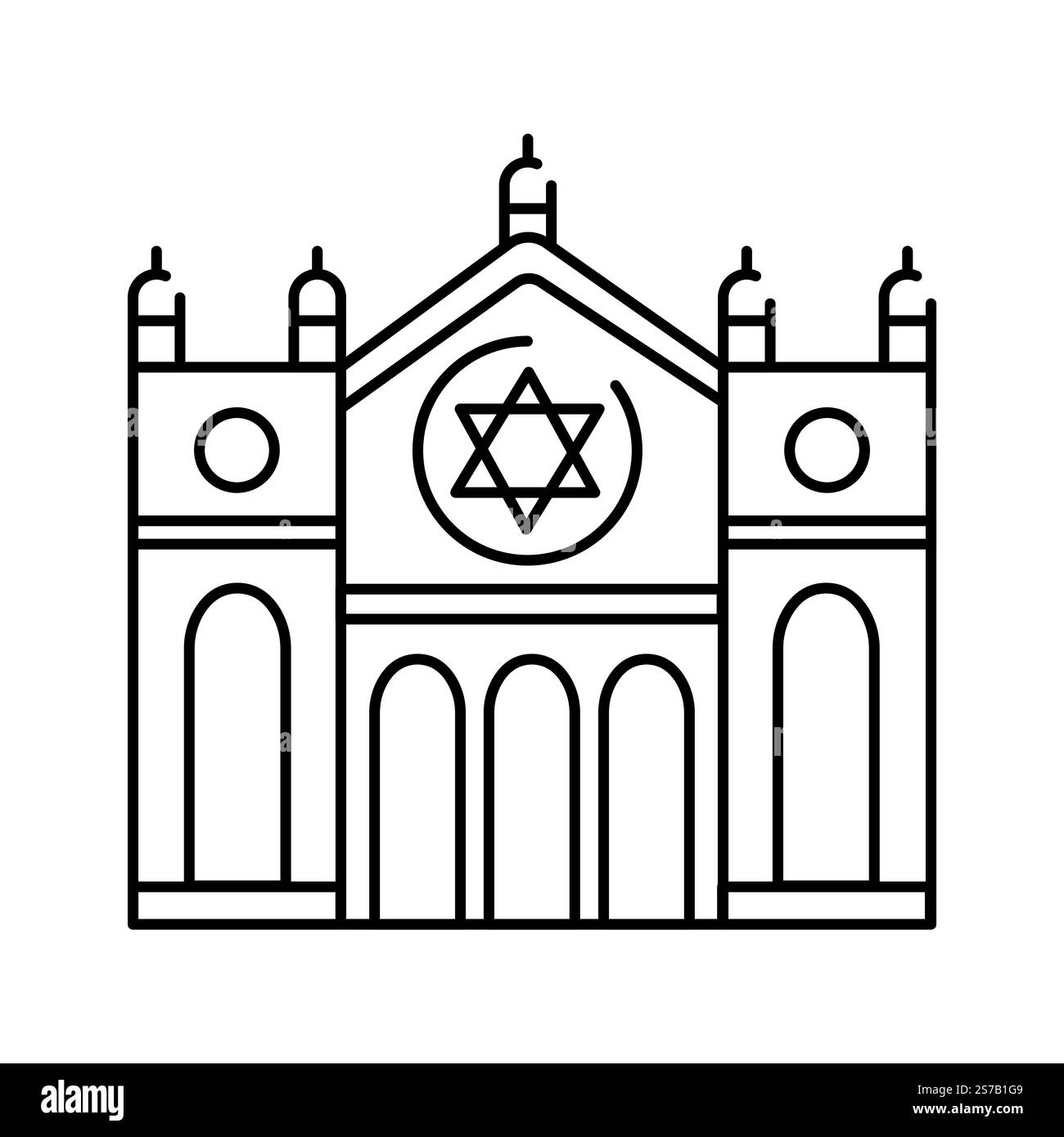 Synagogue color icon. Judaism religion.Sign for web page, mobile app ...