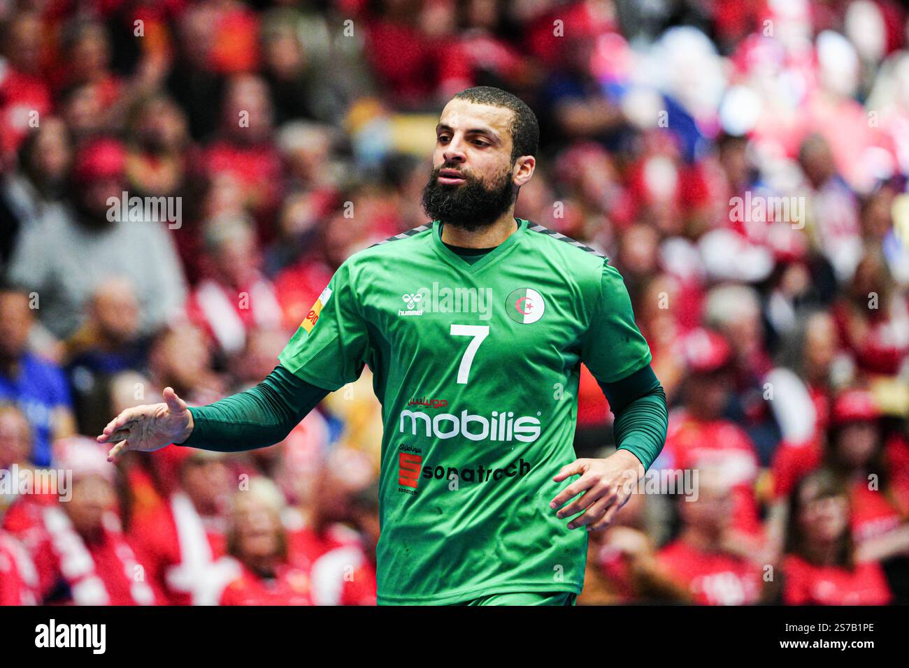Hichem Daoud (Algerien, #07) DEN, Algerien vs. Tunesien, Handball, IHF ...