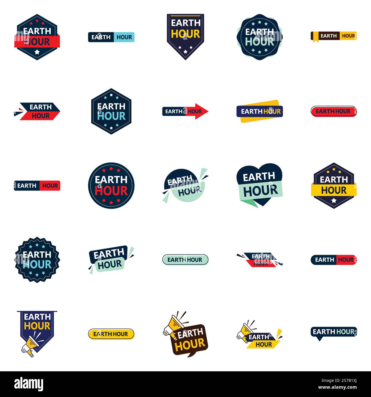 Earth Hour Bundle 25 Fully Editable Vector Designs for Sustainability ...