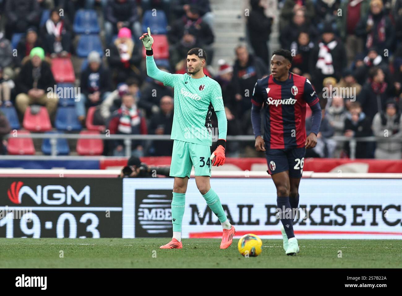 Federico Ravaglia (Bologna) during the Italian "Serie A" match between ...