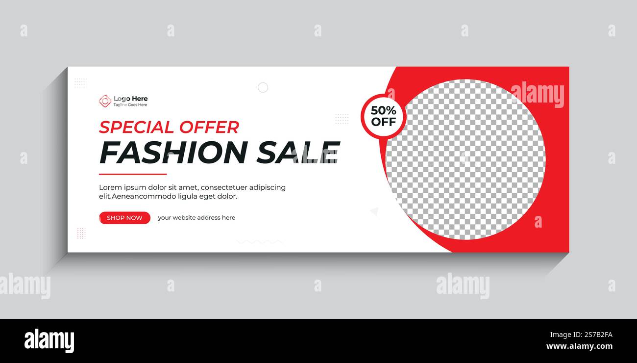 Promotion Brand Special offer fashion sale cover banner, social media ...