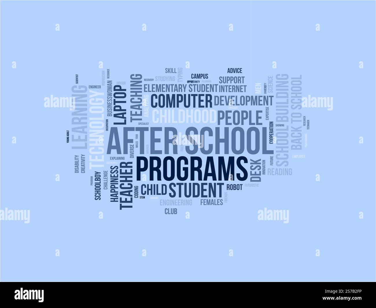 After School Programs word cloud template. After School Programs ...