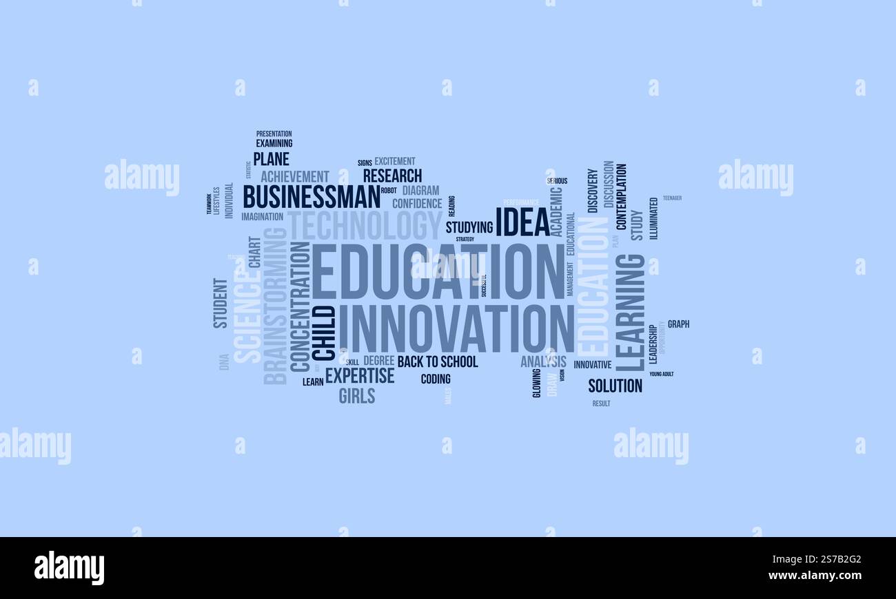 Education Innovation word cloud template. Education Innovation concept ...