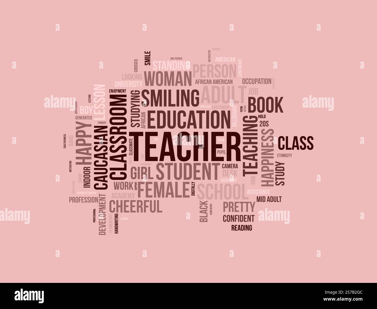 Teacher word cloud template. Teacher concept vector tagcloud background ...