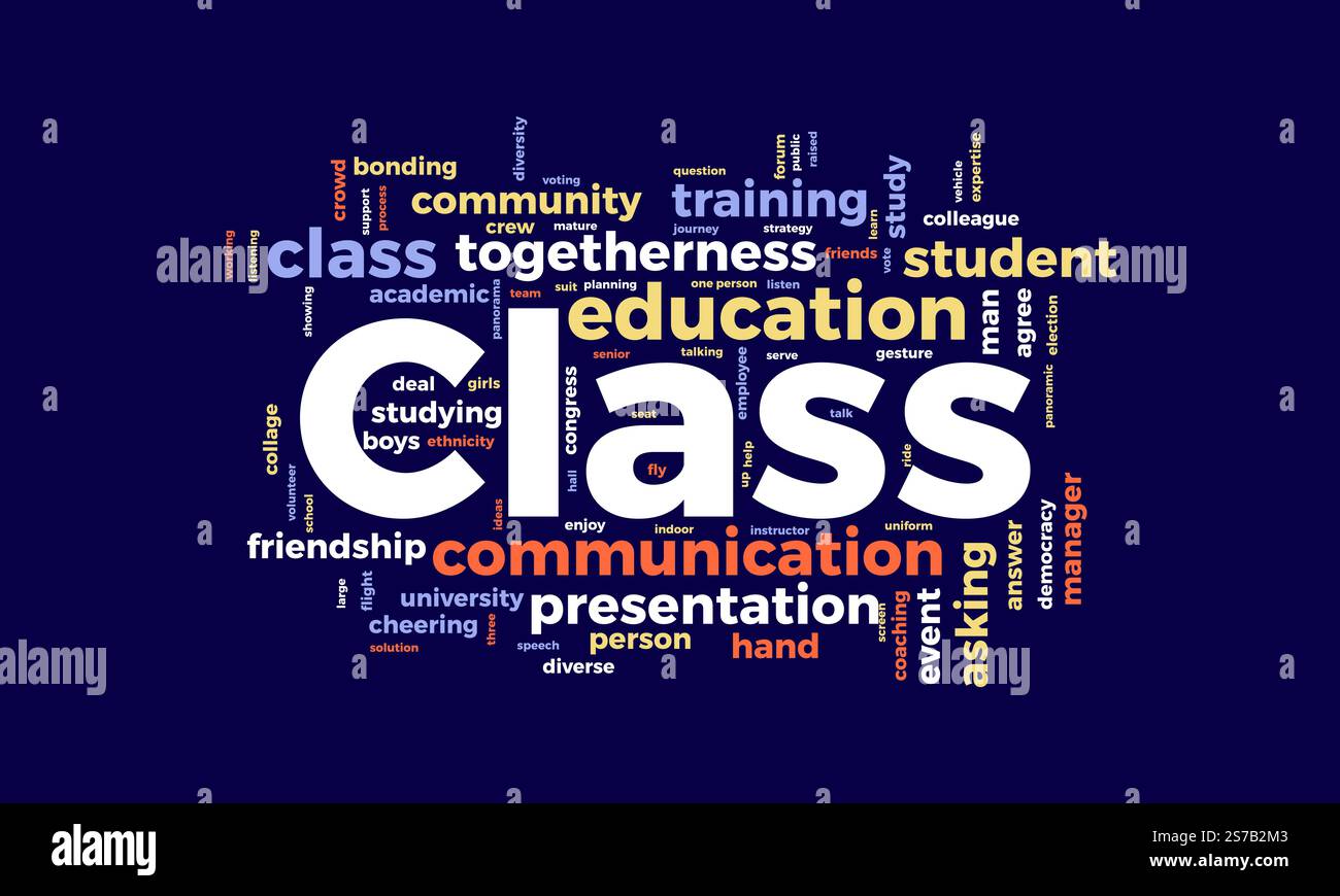 Class word cloud template. Class concept vector tagcloud background Stock Vector Image & Art - Alamy