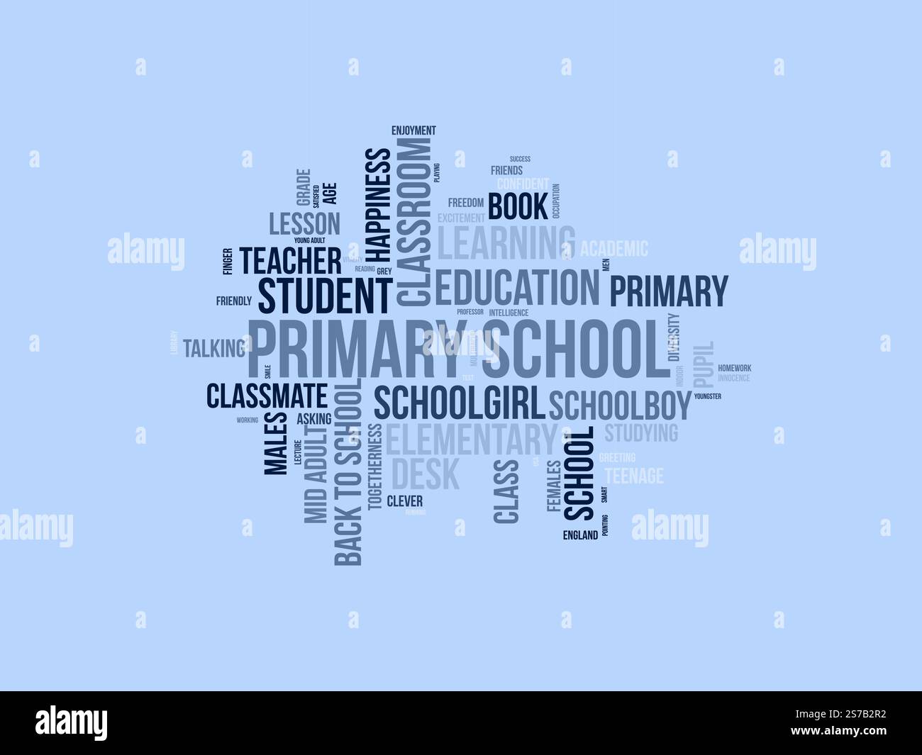 Primary school wordcloud Stock Vector Images - Alamy