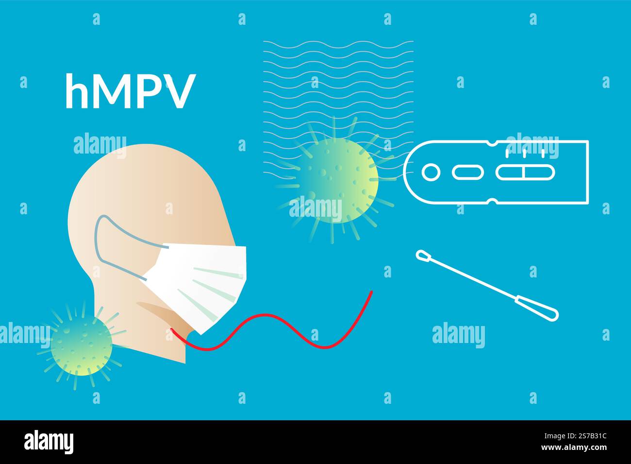 Human Metapneumovirus (HMPV) Impact - Stock Illustration as EPS 10 File ...